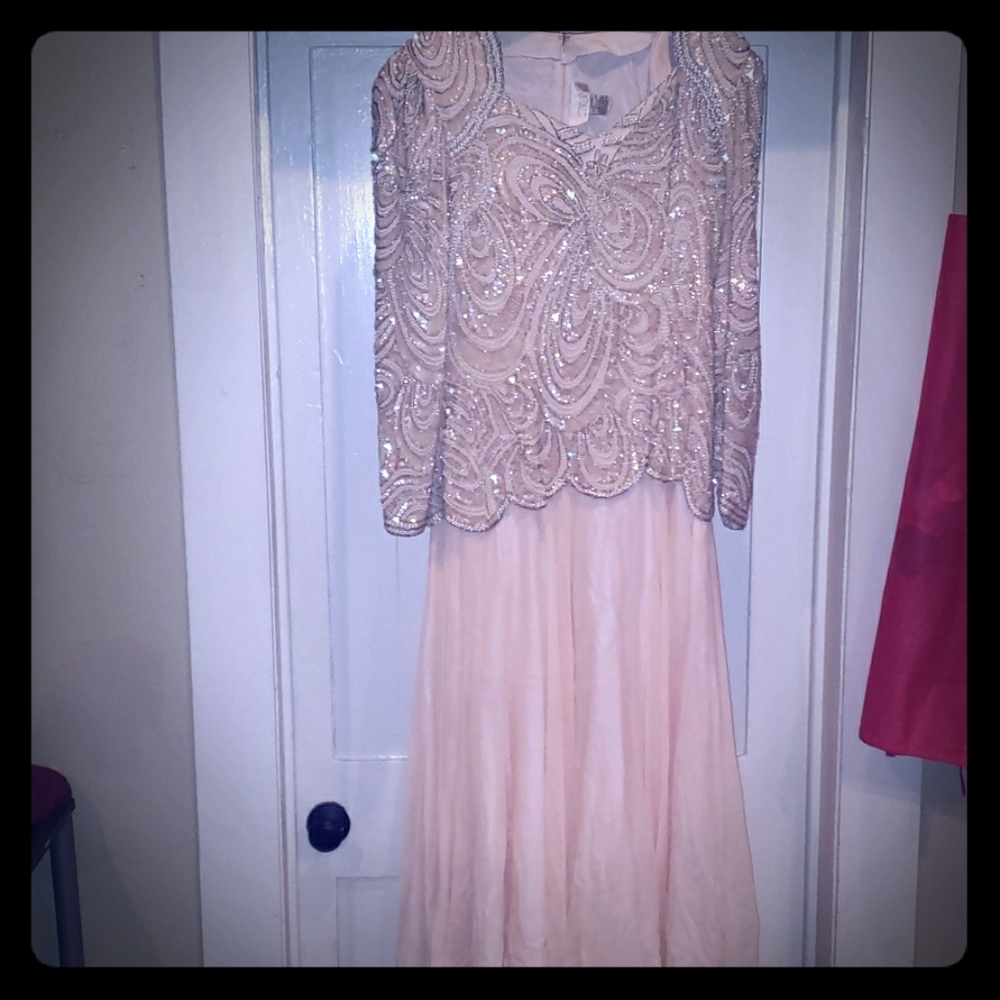 Vtg Cache Formal Evening Gown - Gem